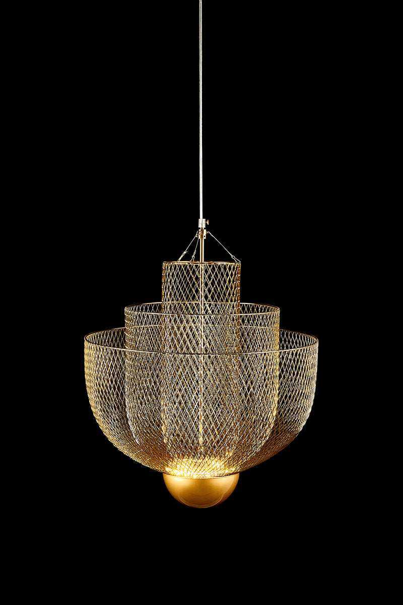 Atlas Wire Basket Pendant – Vault Light
