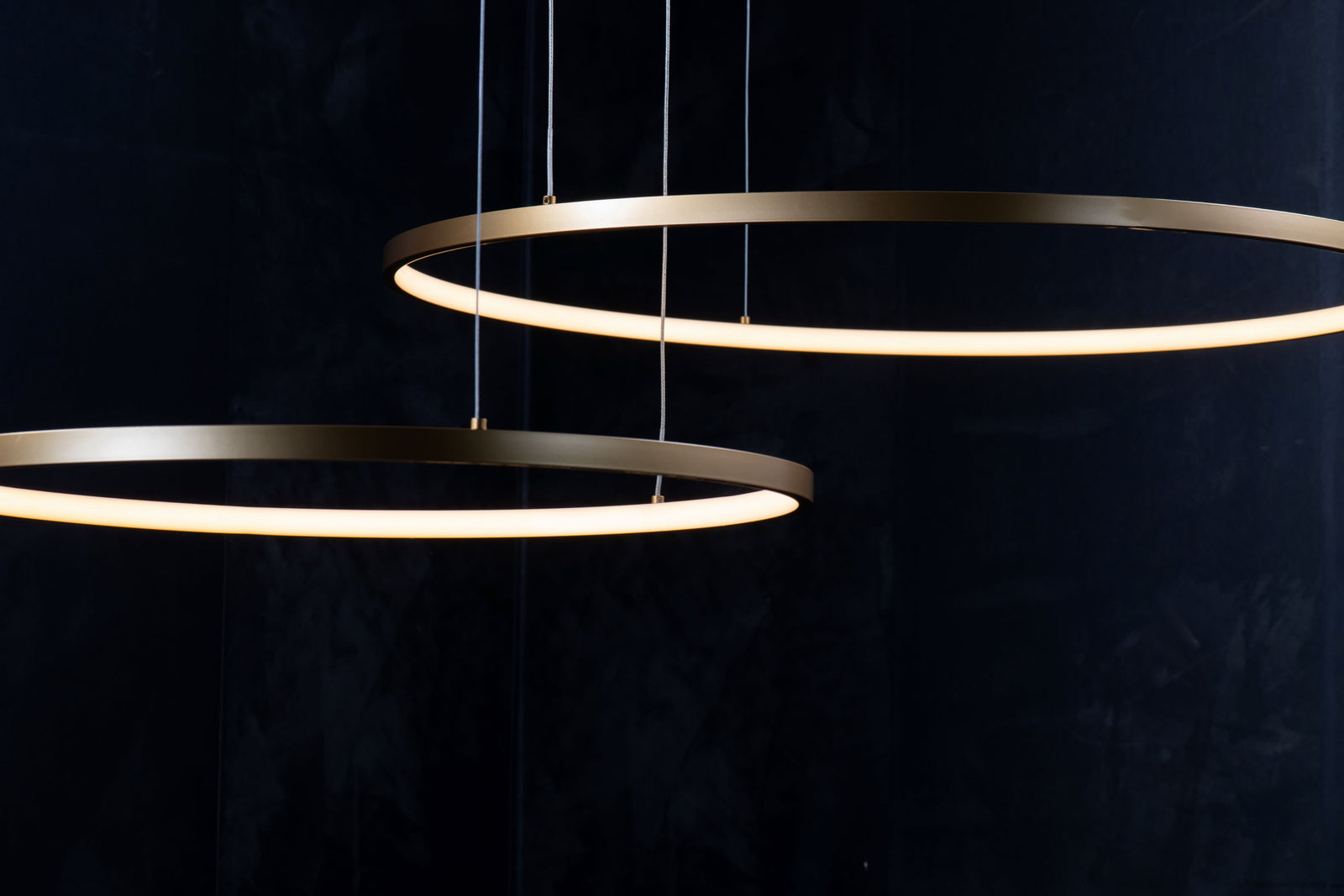 Luna Two Rings Ceiling Light & LED Ring Chandelier – Vault Light