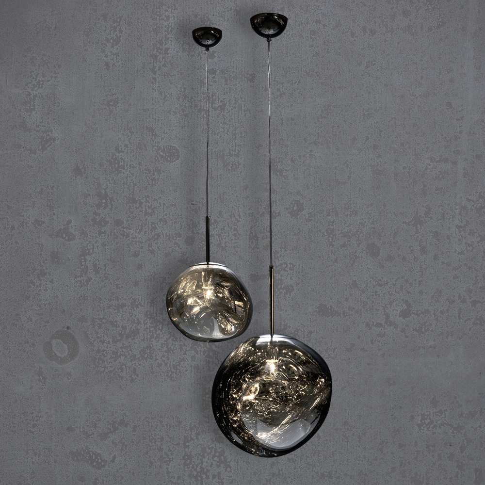Melrose Metallic Bubble Pendant Light | Gold or Silver – Vault Light