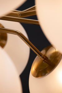 Rufus White Glass Globe Chandelier | Vault Lighting